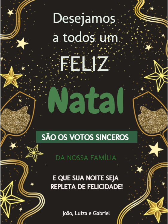 Fazer Cartão de Natal para Editar Edite Online