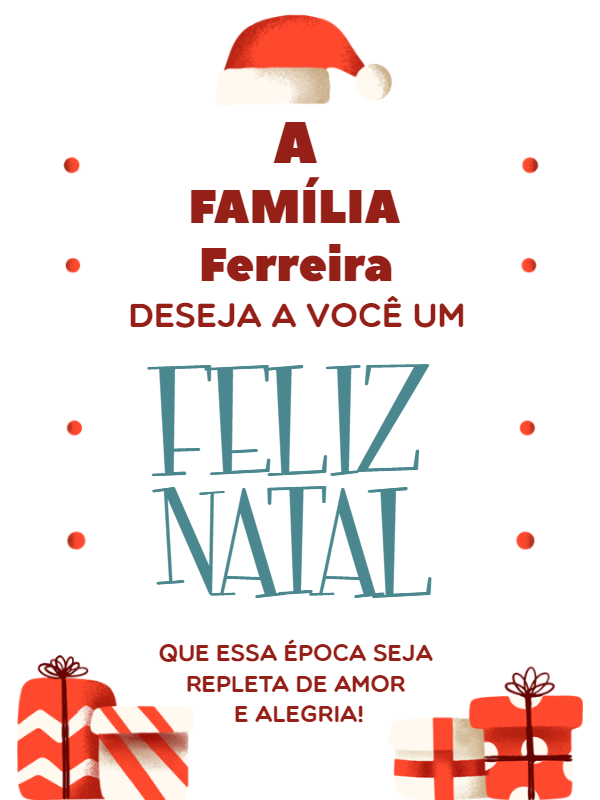 Fazer Cartão de Natal para Editar FelizEdite Online